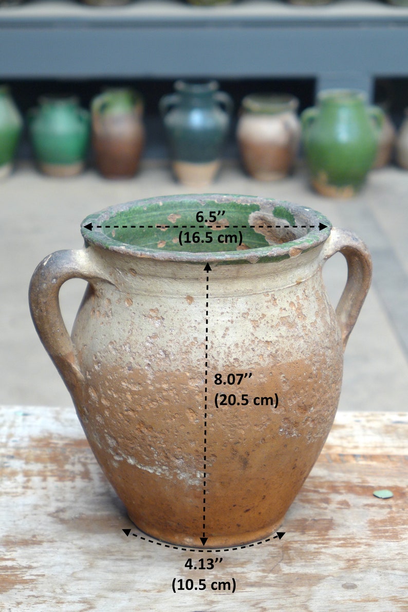 Antique Clay Pot, Antique Vase, Vintage Clay Vessel, Coffee Table Decor ...