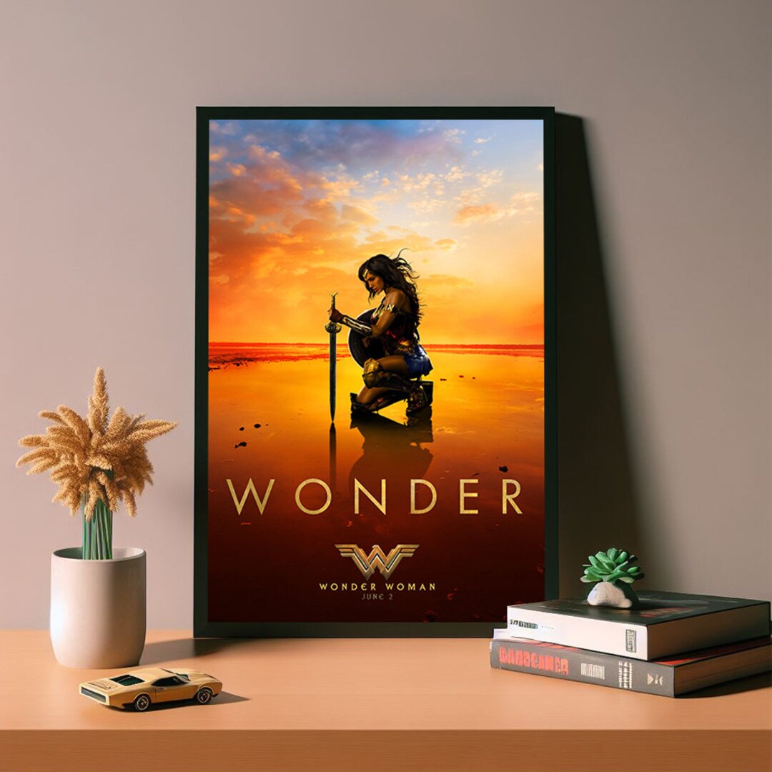Wonder Woman Movie Poster, High Quality Canvas Poster, Wonder Woman ...