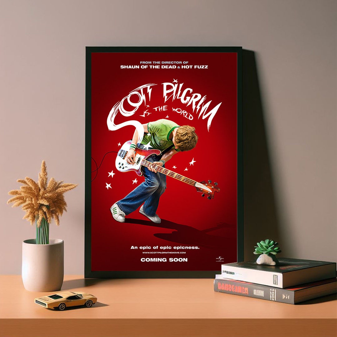 Scott Pilgrim Vs. the World Movie Poster High Quality Silk - Etsy