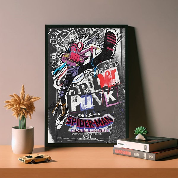 Spider Punk in Spider Man Across the Spider Verse Poster - Etsy