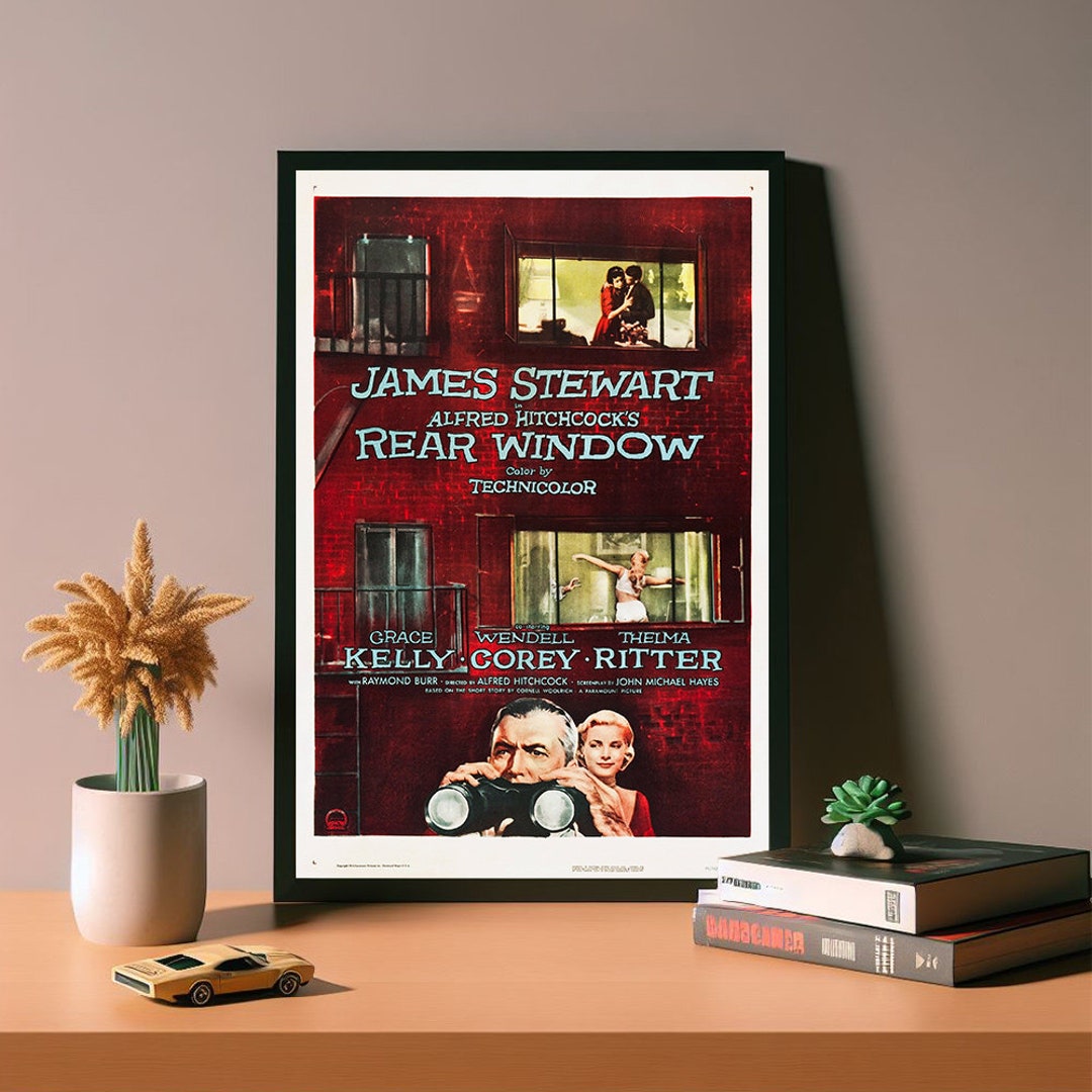 Rear Window Movie Poster, High Quality Canvas Poster, Rear Window ...