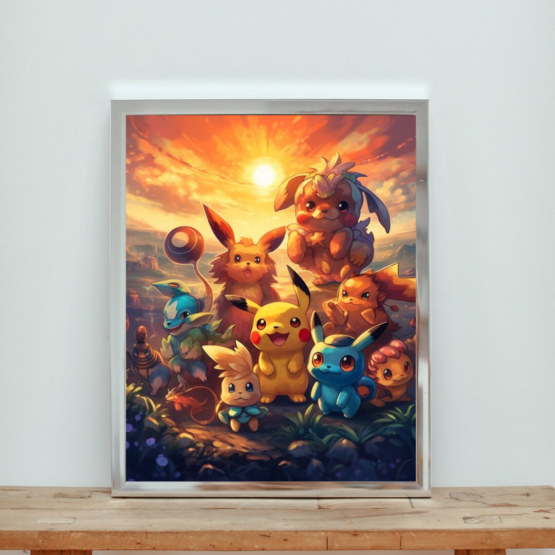 Pokemon Digital Print Bundle / 6 High-quality Prints / Digital Download ...