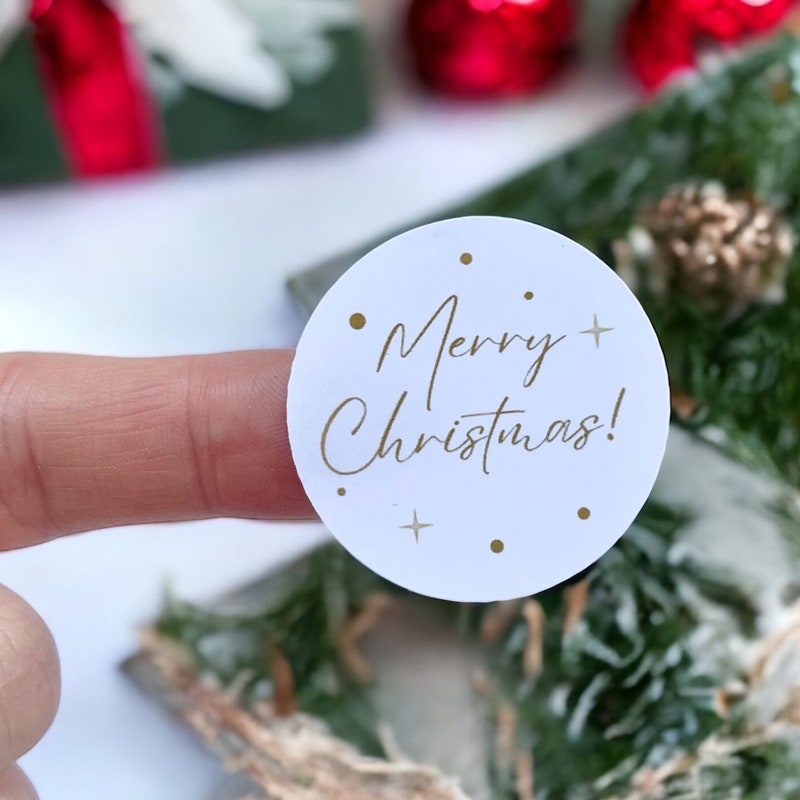 Christmas Business Stickers - Etsy