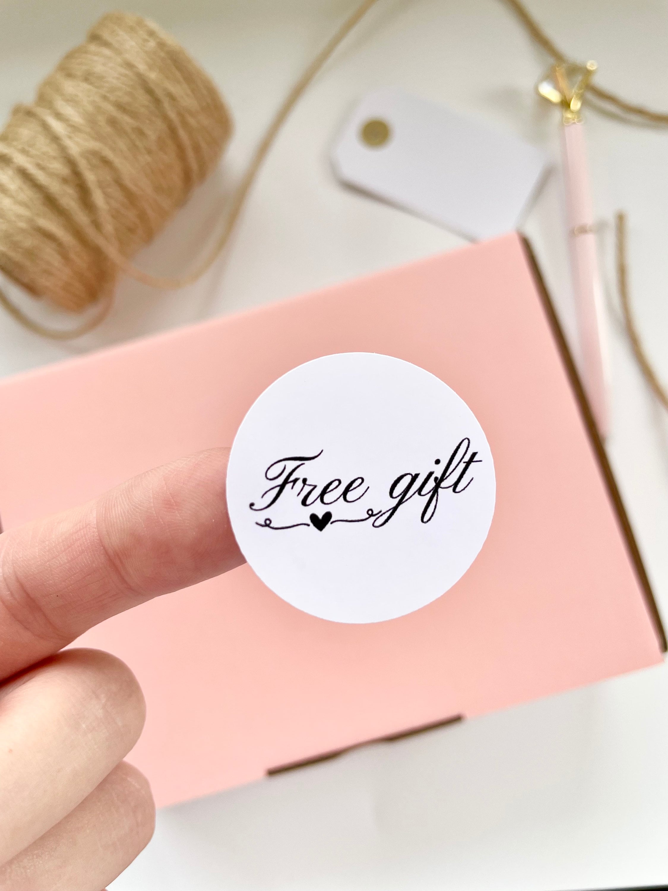 Free Gift Sticker 38mm Labels Small Business Thank You - Etsy