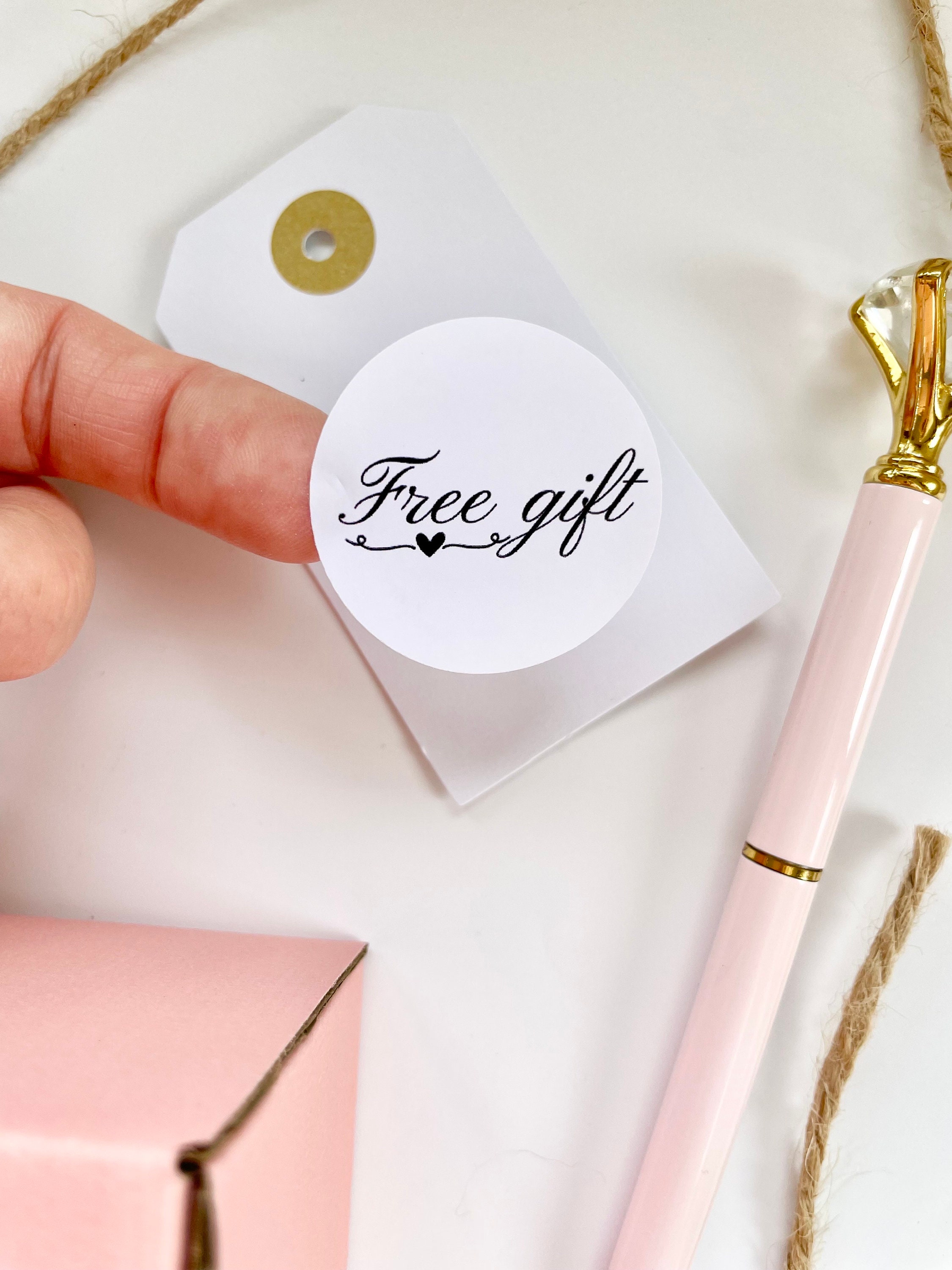 Free Gift Sticker 38mm Labels Small Business Thank You - Etsy