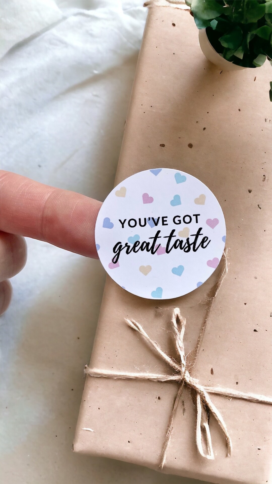 You've Got Great Taste Label Packaging Stickers 38mm Sticker Thank You ...