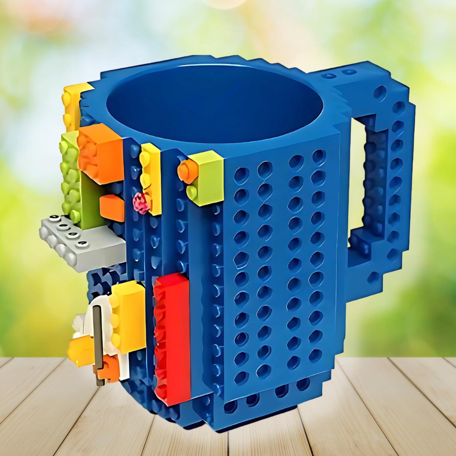 Build-on Brick Coffee Mug, Funny DIY Novelty Cup With Building Blocks ...