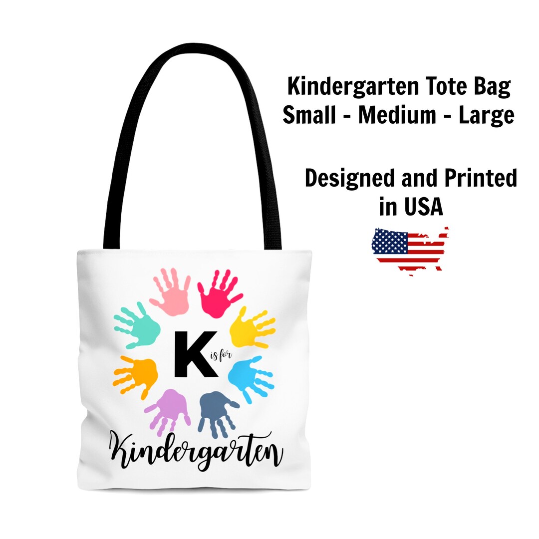 Kindergarten Tote Bag, Kindergarten Bag, Back to School Bag, First Day ...