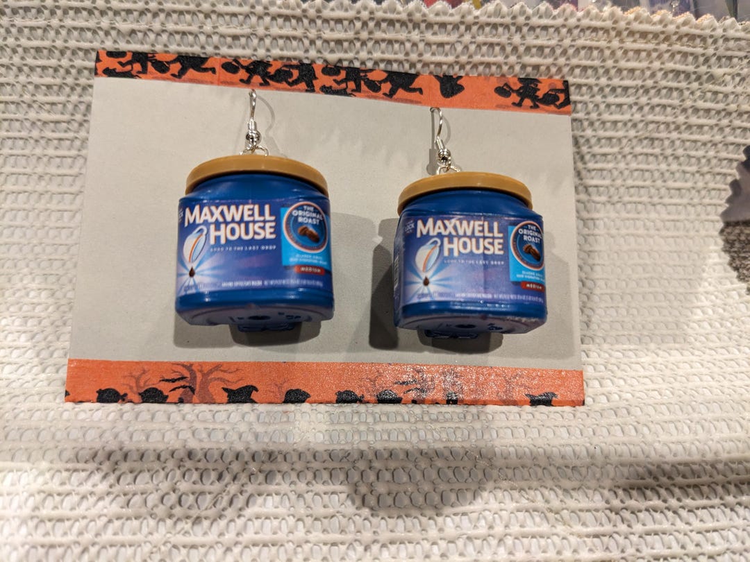 Mini Brands Maxwell House Coffee Can Earrings - Etsy