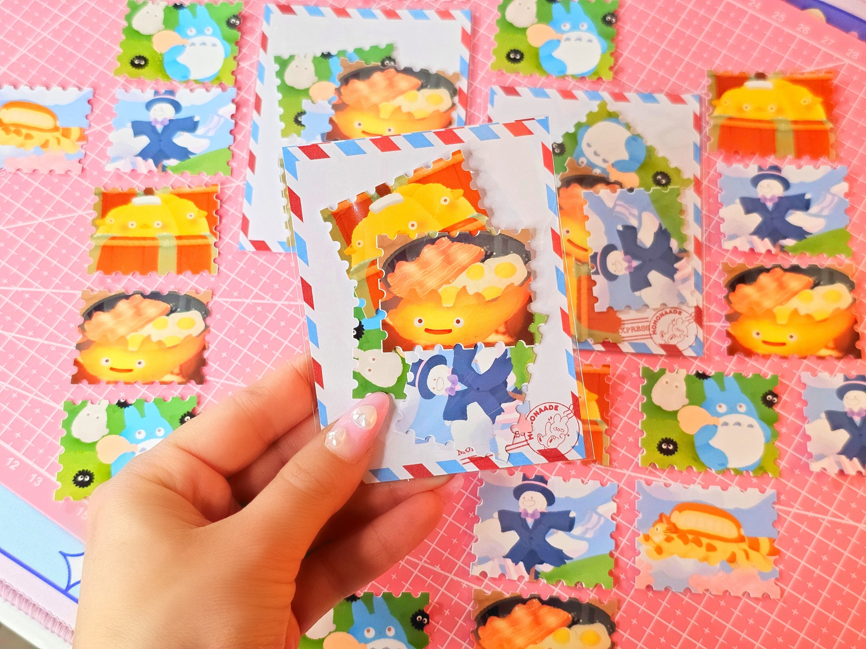 Japanese Animation Postage Stamp Sticker Pack Waterproof - Etsy Australia