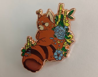 Intimidating Red Panda Hard Enamel Pin - Etsy