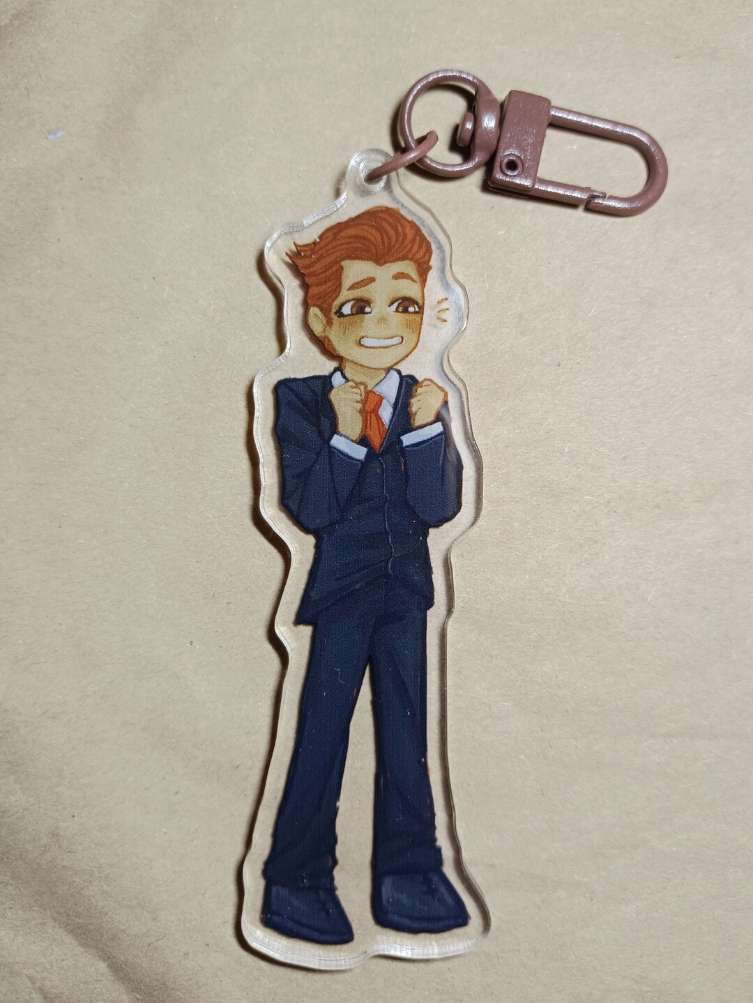 Brett Hand Acrylic Charm Keychain Inside Job - Etsy
