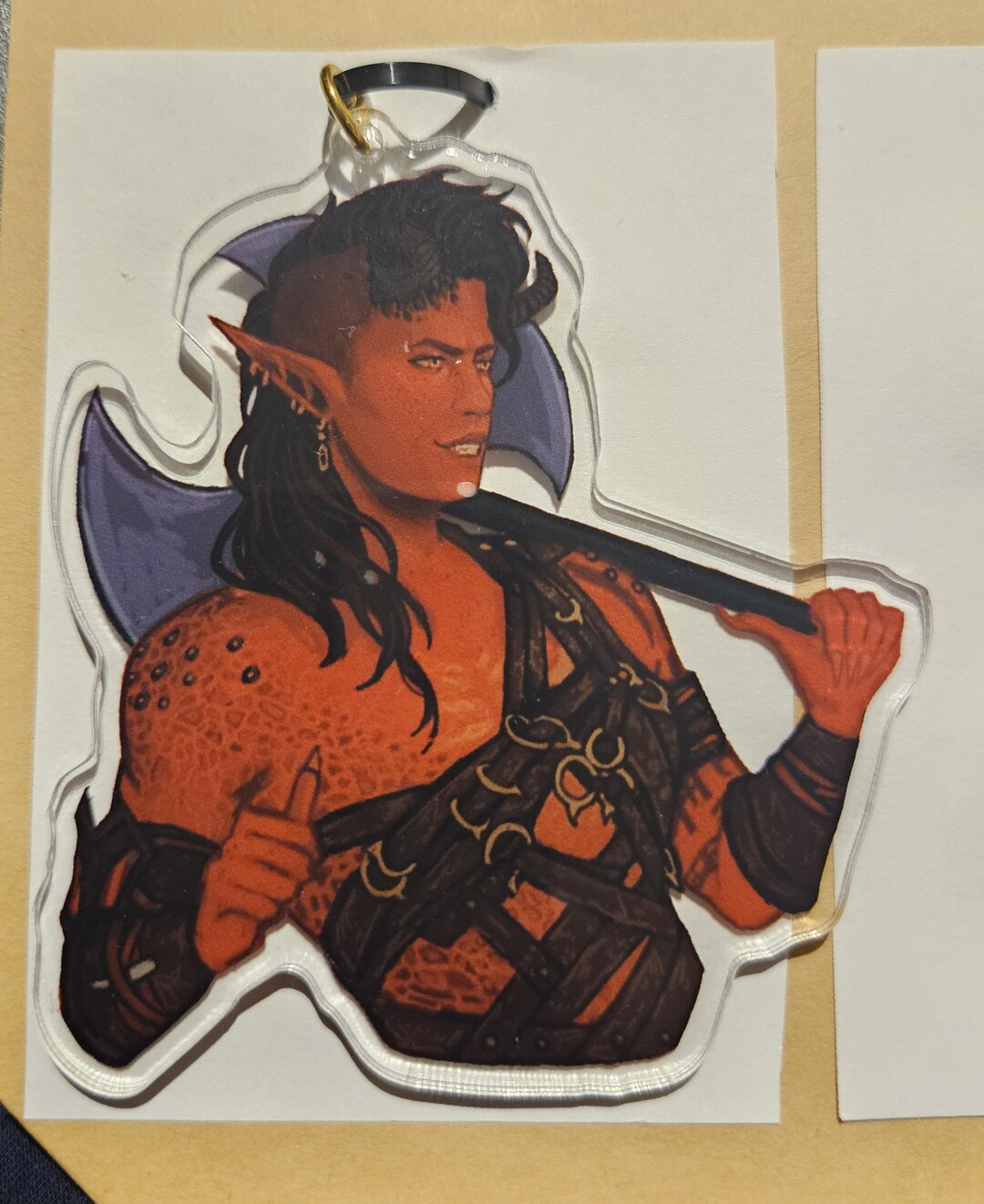 Karlach Cliffgate Bg3 Baldurs Gate 3 Acrylic Charm - Etsy