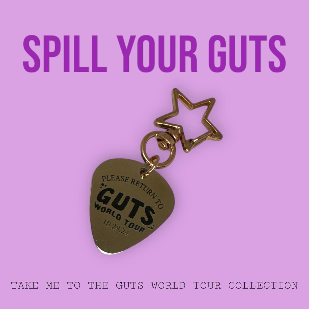 Spill Your GUTS Take Me to the GUTS World Tour Keychain GUTS Custom ...