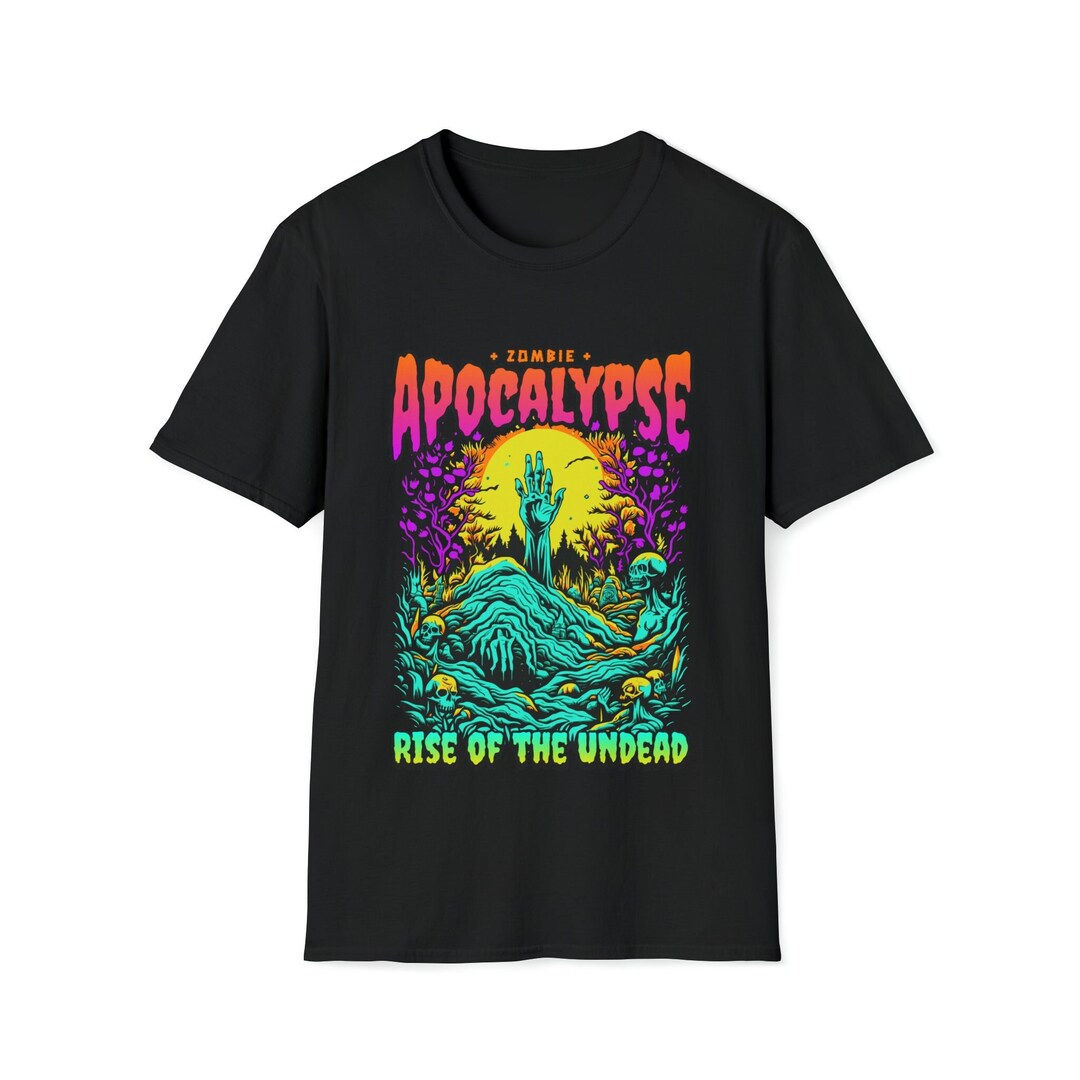 Zombie Apocalypse Tshirt, Rise of Undead, Zombie Streetwear, Zombie ...