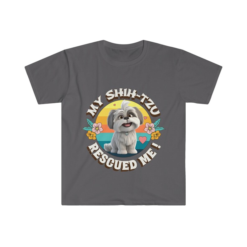 My Shih-tzu Rescued Me T-shirt Custom ASPCA Donation T-shirt - Etsy