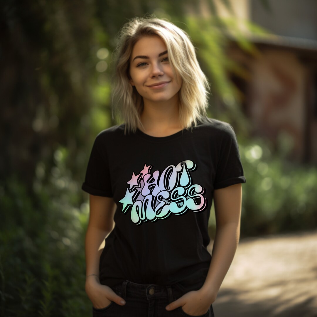 Hot Mess T-shirt, Custom Tee, Trendy Tee Saying, T-shirt Gift for ...