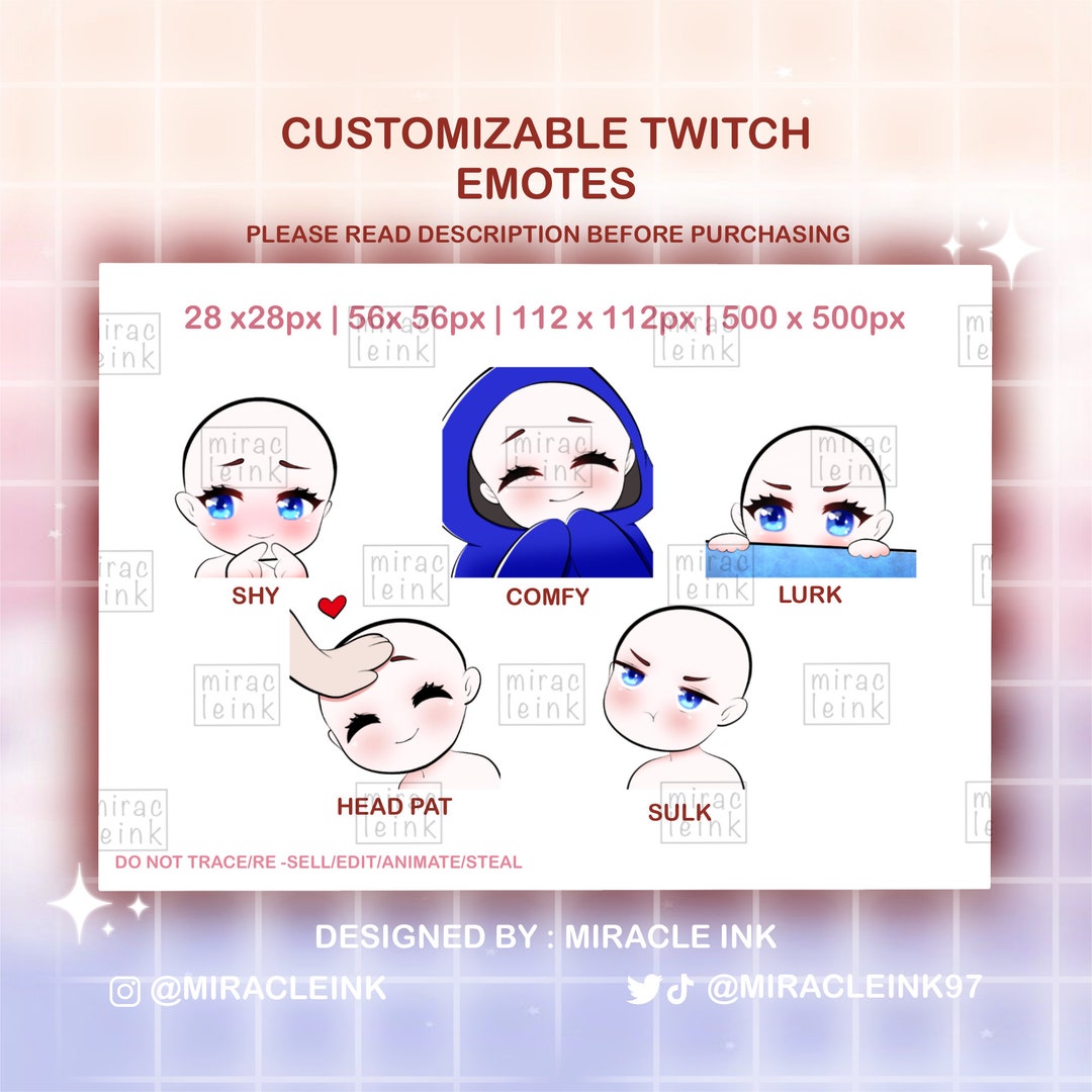 Customizable Twitch Emotes - Etsy