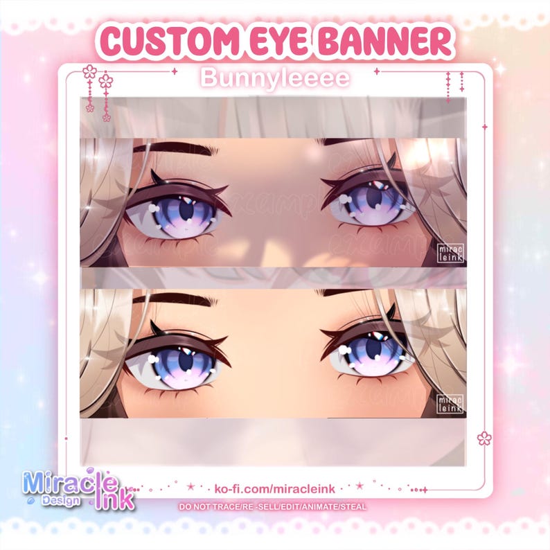 Custom Eye Banner | Cute Aesthetic Banner Streamers | Twitch | Discord ...