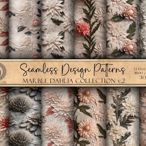Dahlia Wallpaper - Etsy
