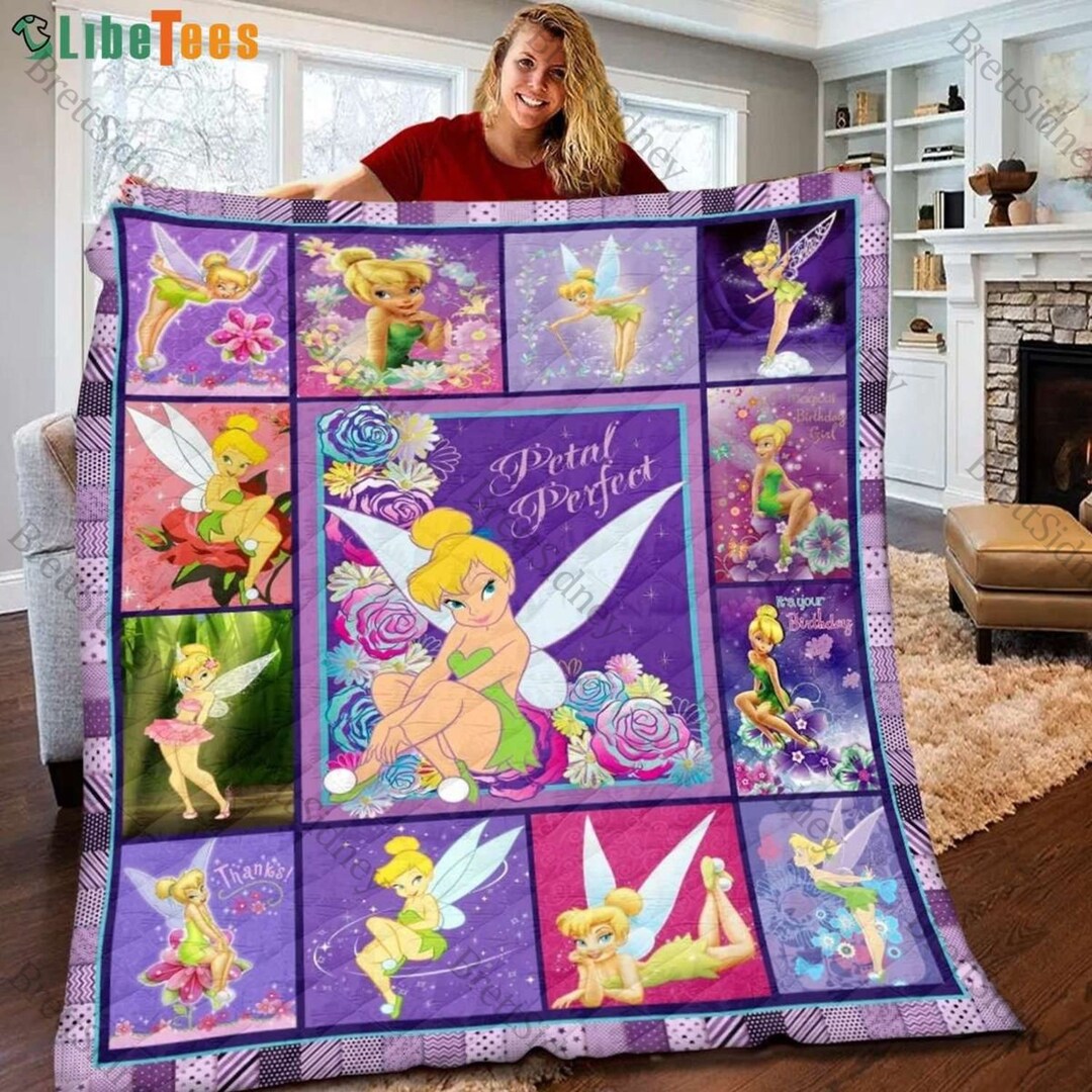 Tinker Bell Quilt Blanket Tinker Bell Blanket Tinker Bell - Etsy