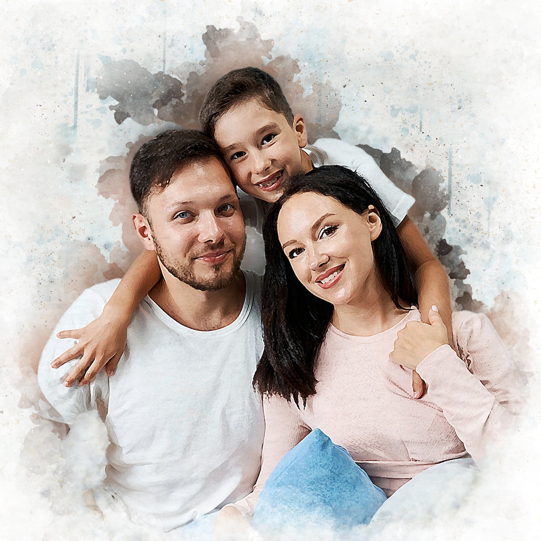 Gift for Dad, Personalized Watercolor Portrait, Fathers Day Gift ...