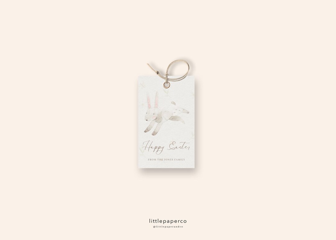 Easter Favor Tags Editable Template, Happy Easter Gift Labels, Easter ...