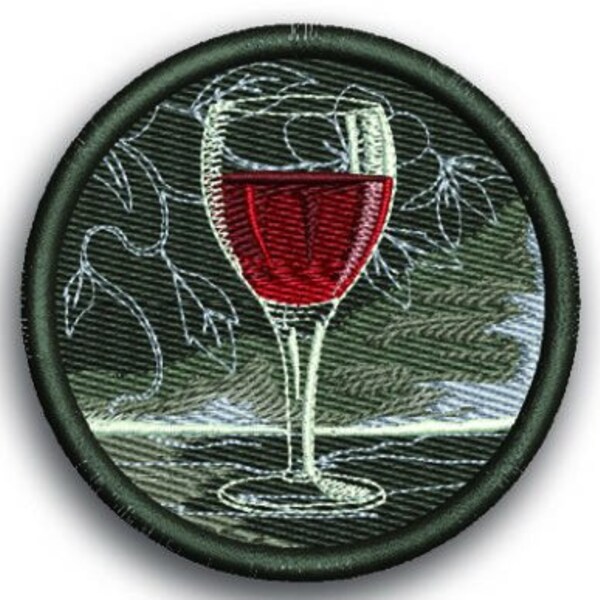Wine Embroidery - Etsy
