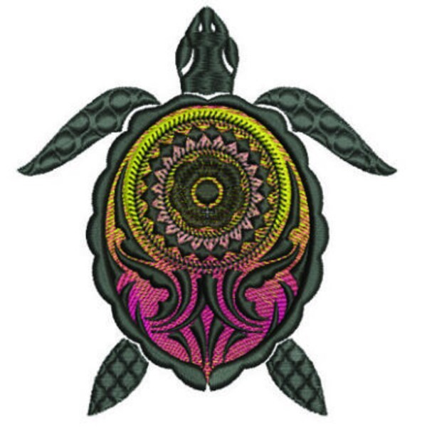 Turtle Embroidery - Etsy