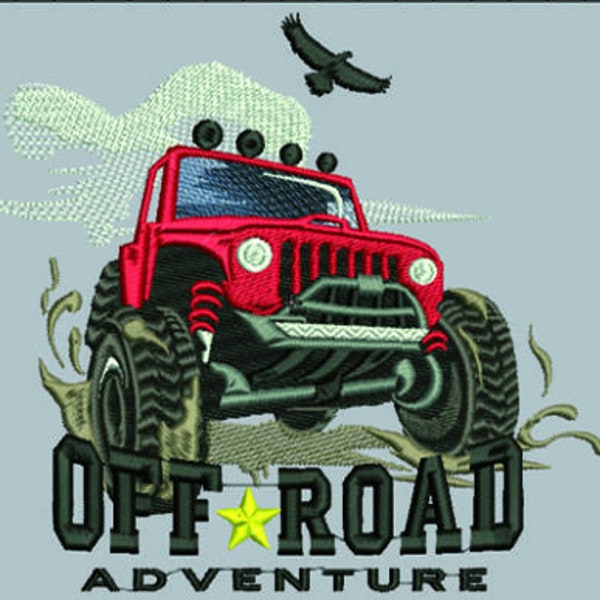 Jeep Embroidery Design - Etsy