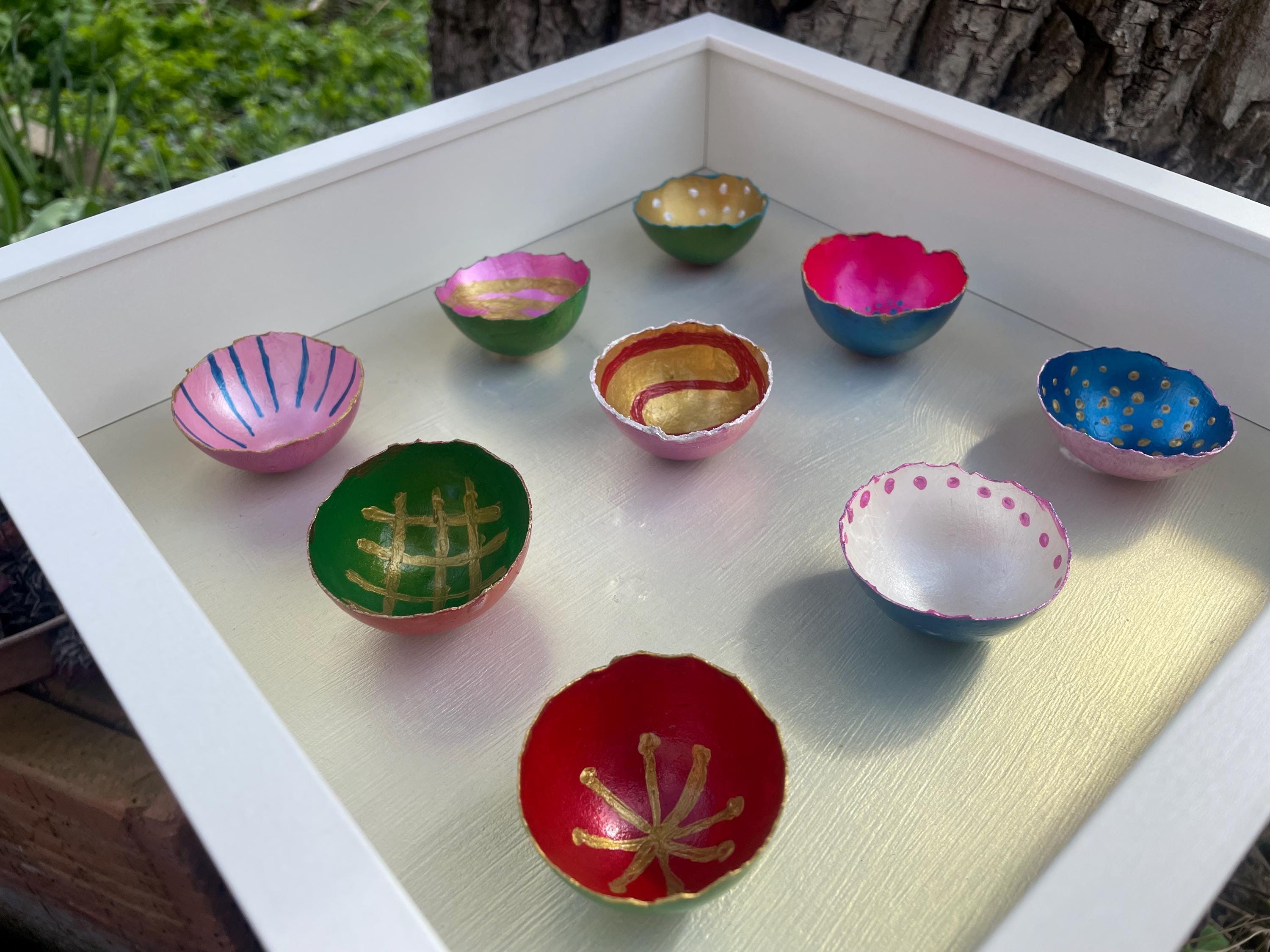 Colorful 3D Egg Shell Artwork in Deep Frame Box - Etsy