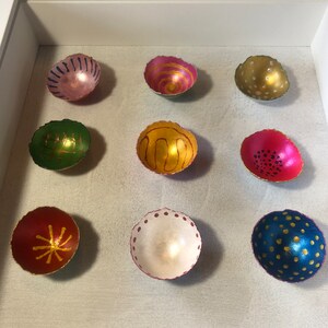 Colorful 3D Egg Shell Artwork in Deep Frame Box - Etsy