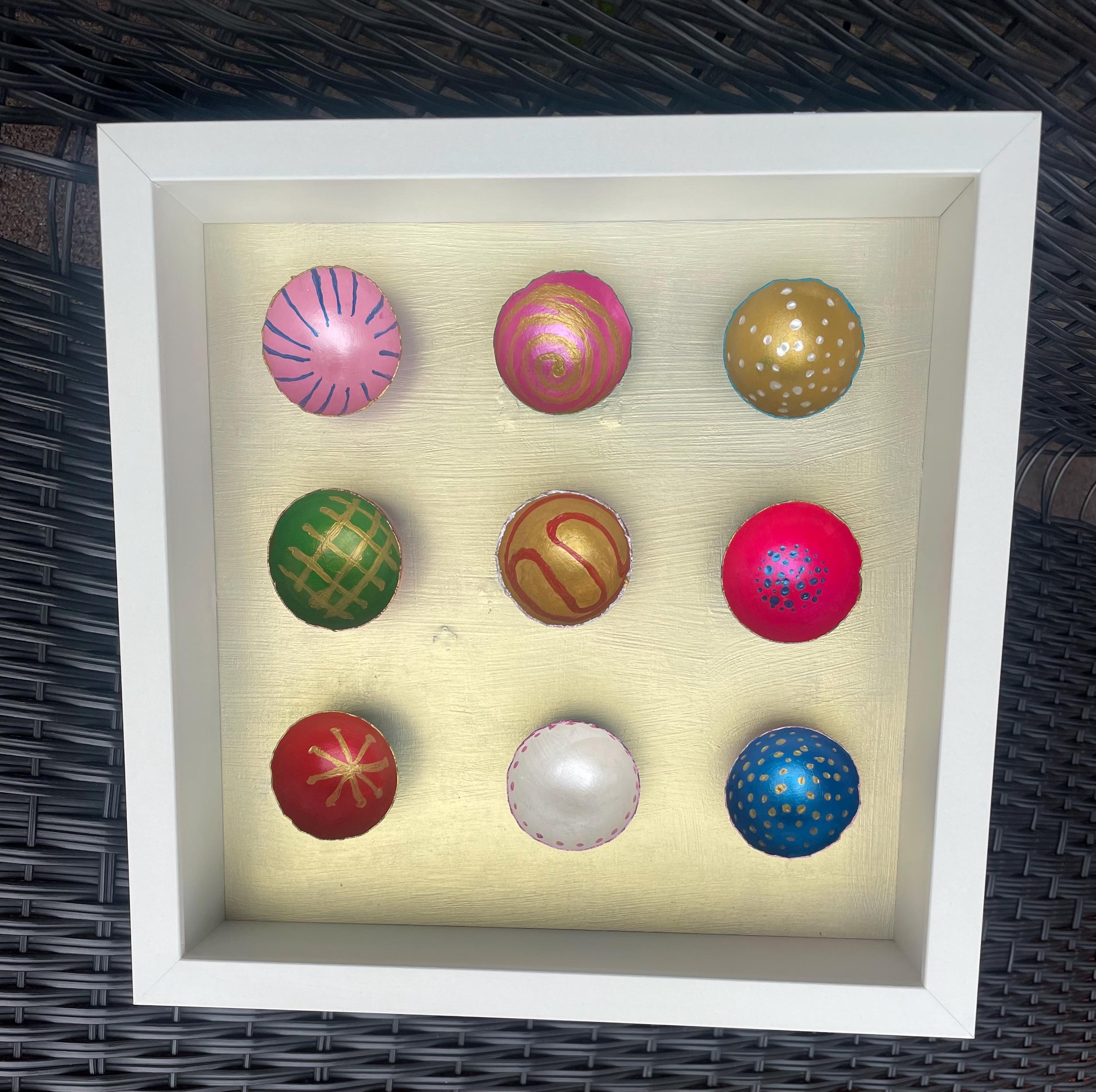 Colorful 3D Egg Shell Artwork in Deep Frame Box - Etsy