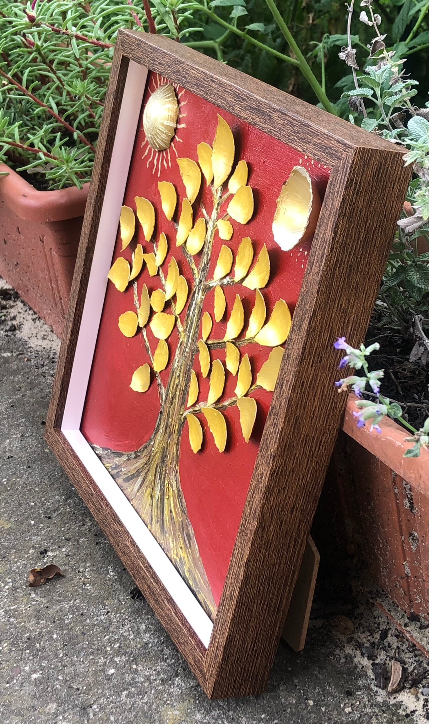 Tree of Life, World Tree. Mixed Media 3D Framed Eggshell Art, Hand Made ...