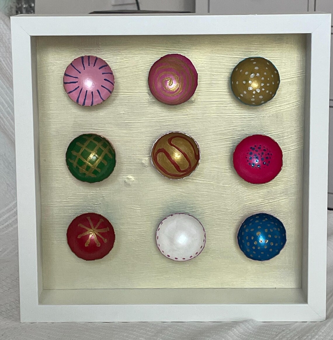 Colorful 3D Egg Shell Artwork in Deep Frame Box - Etsy