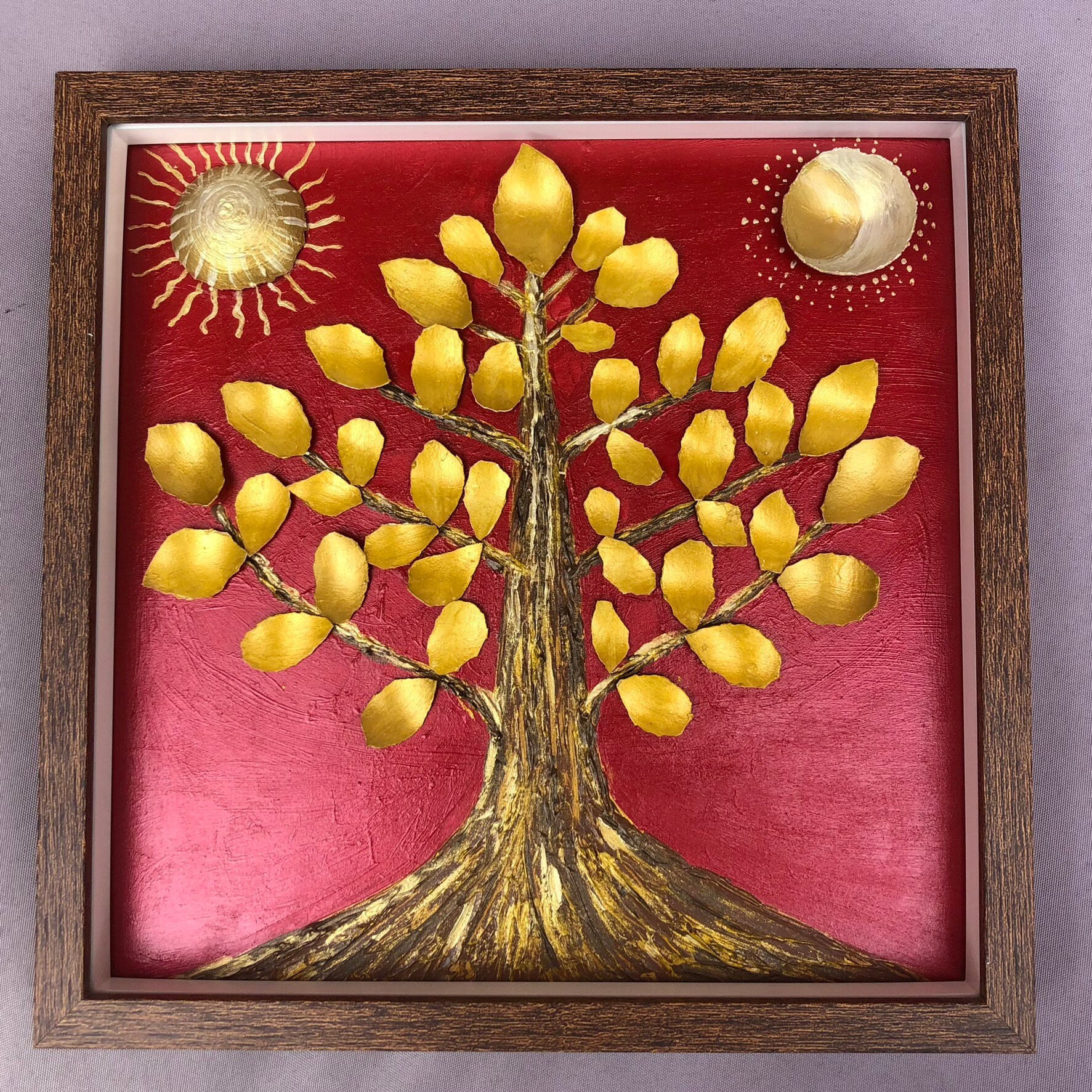 Tree of Life, World Tree. Mixed Media 3D Framed Eggshell Art, Hand Made ...