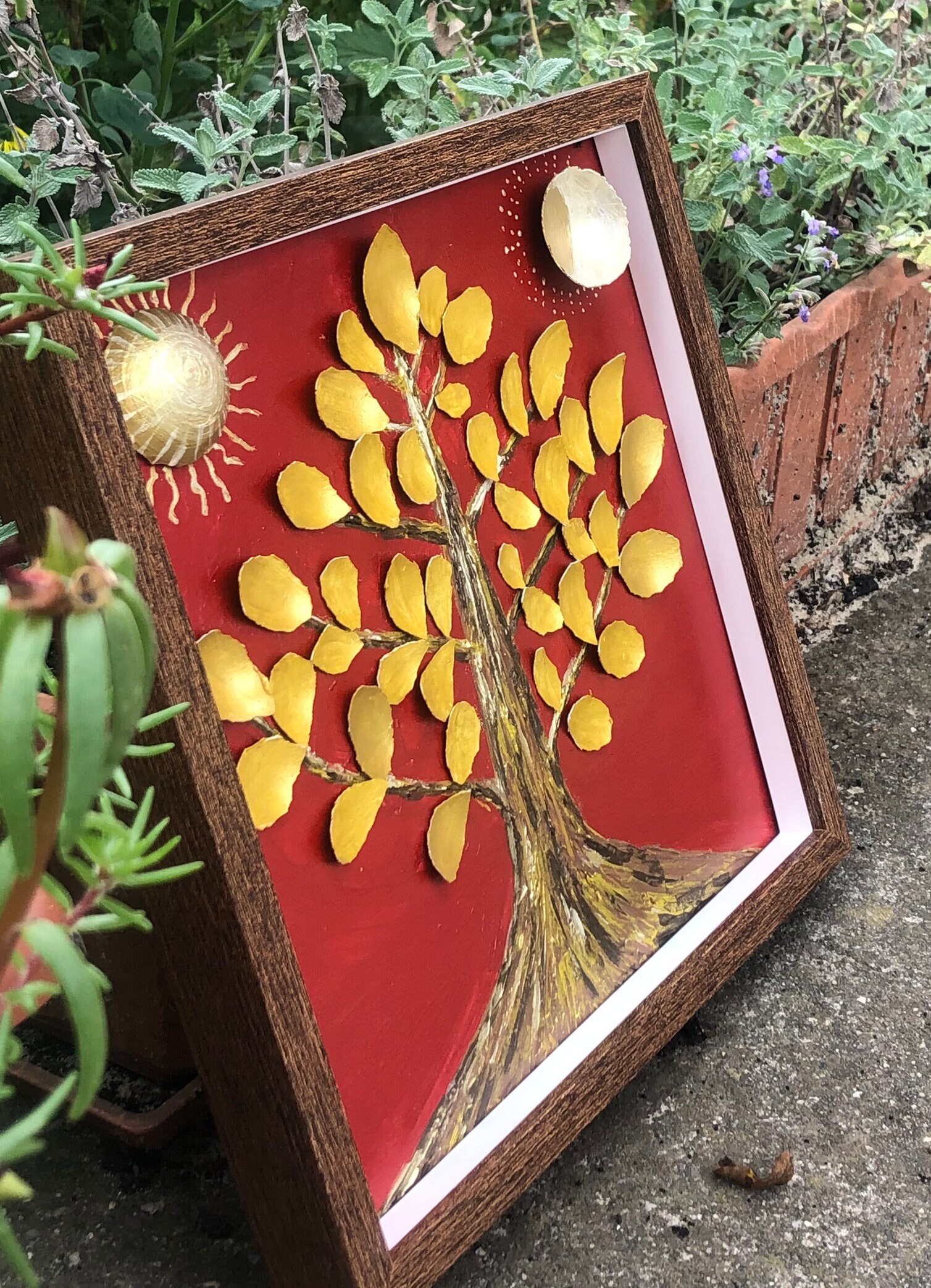 Tree of Life, World Tree. Mixed Media 3D Framed Eggshell Art, Hand Made ...
