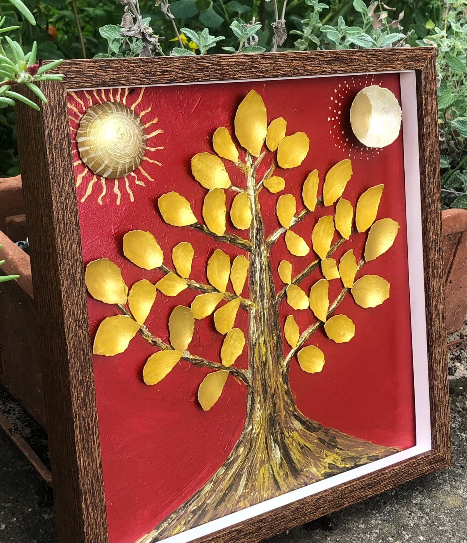 Tree of Life, World Tree. Mixed Media 3D Framed Eggshell Art, Hand Made ...
