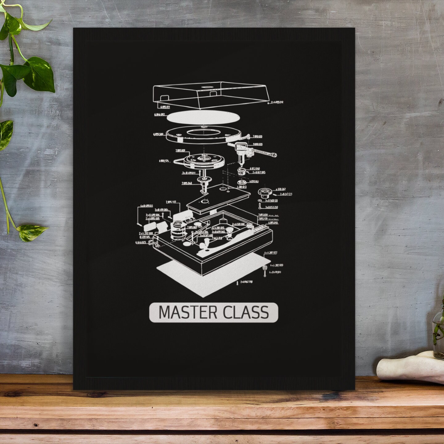 Turntable Poster, Vinyl Records, DJ Poster, Chicago House, Record Shop ...