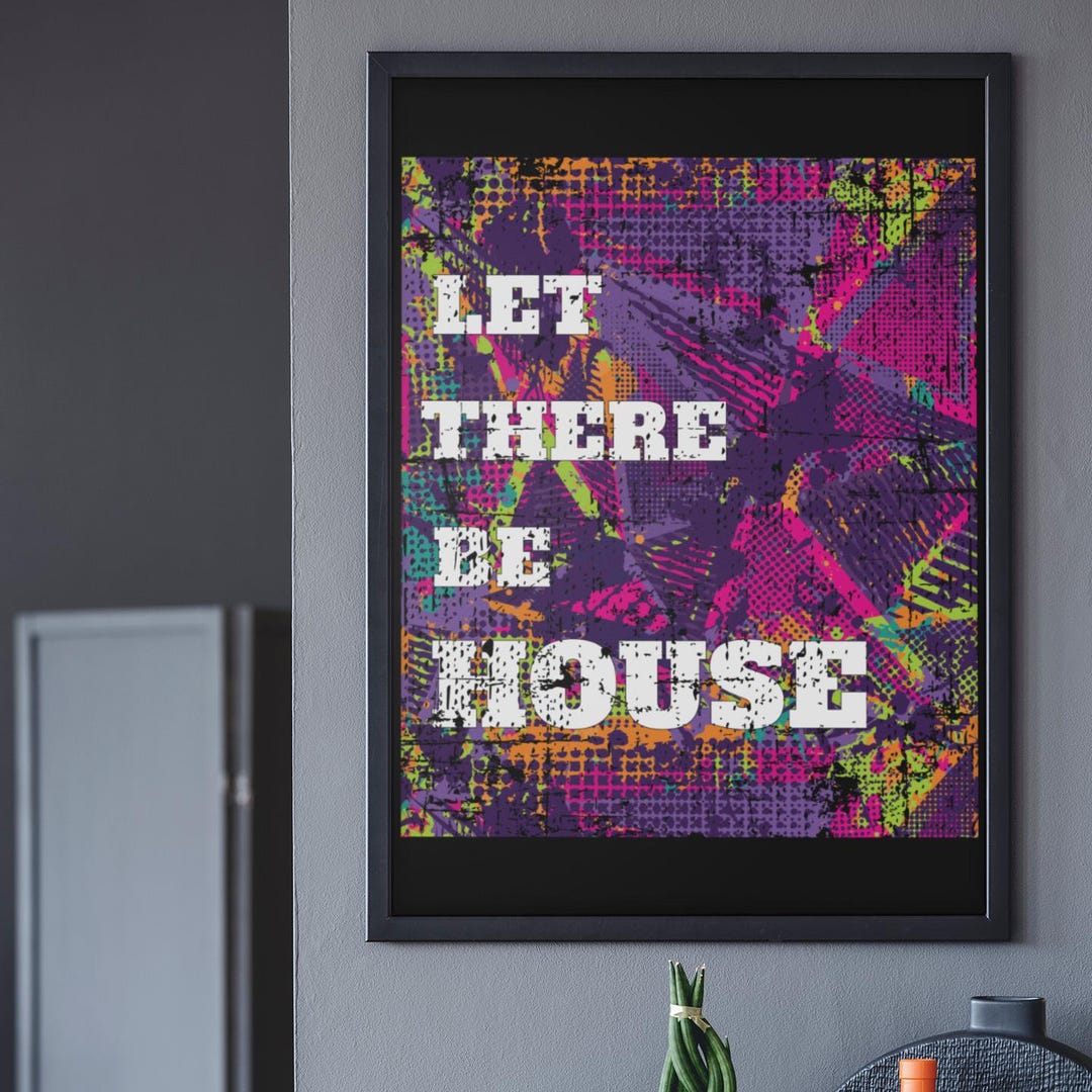 Chicago House Music Poster Let There Be House - Etsy