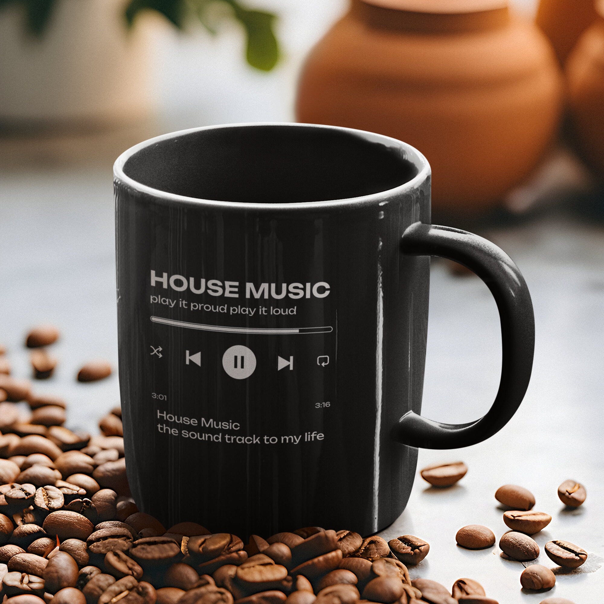 House Music Mug, House Mug, Music Crockery, DJ Mug, House Music Mug ...