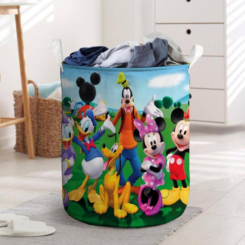 Disney Mouse Mickey Minnie Laundry Basket mickey Laundry - Etsy