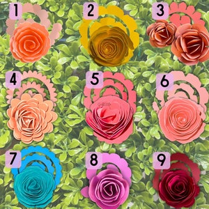 Ombré Rolled or Unrolled Paper Flowers - Etsy