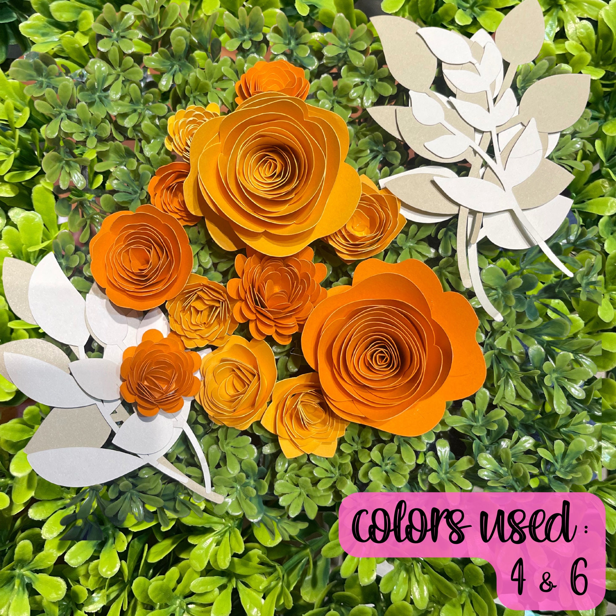 40 Unrolled Pre-cut Paper Flower Patterns - Etsy