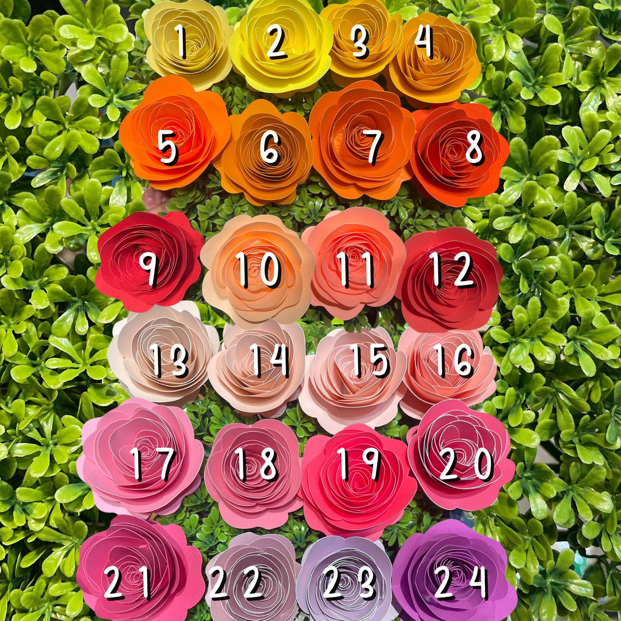 40 Unrolled Pre-cut Paper Flower Patterns - Etsy