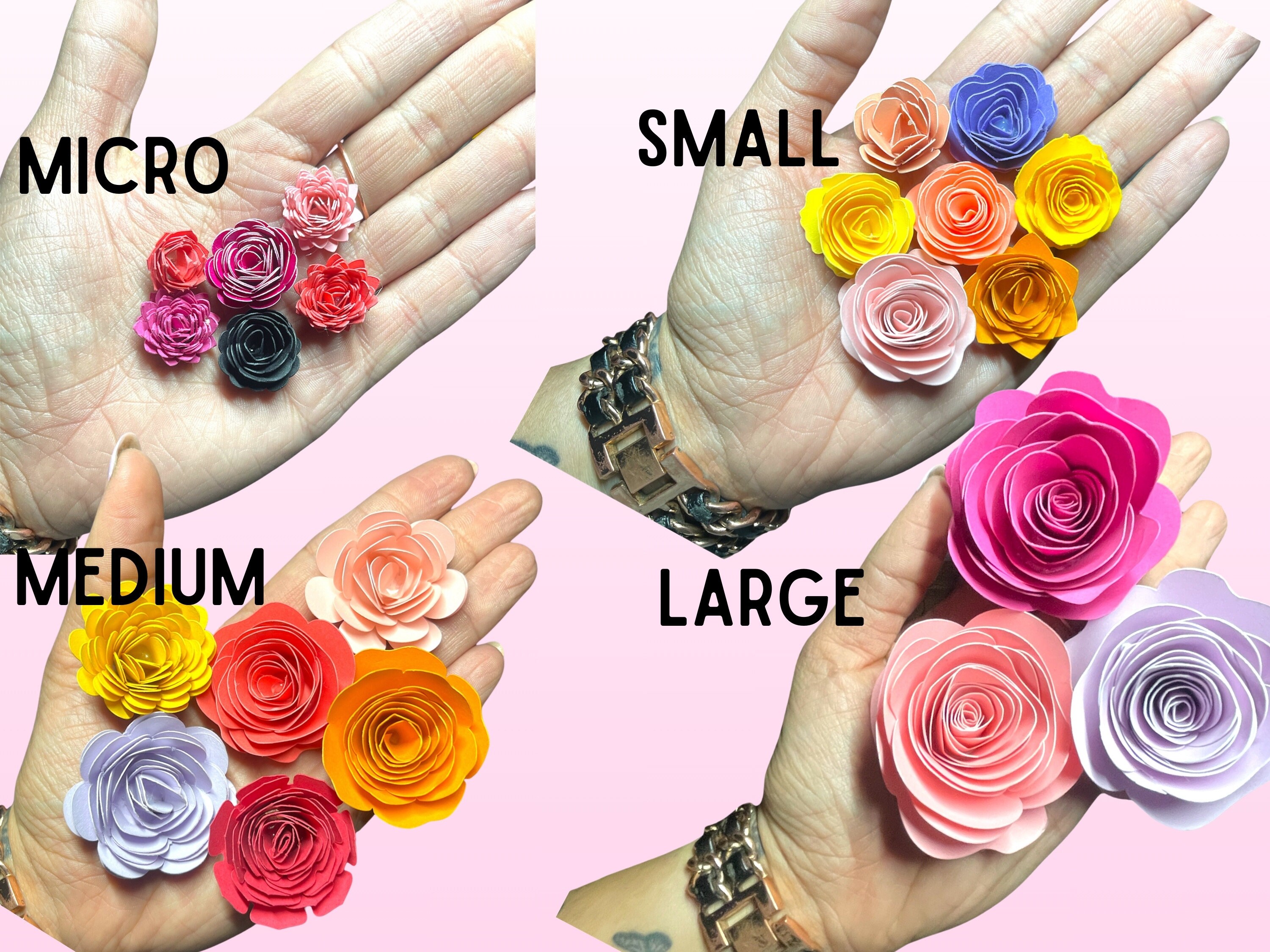 Ombré Rolled or Unrolled Paper Flowers - Etsy