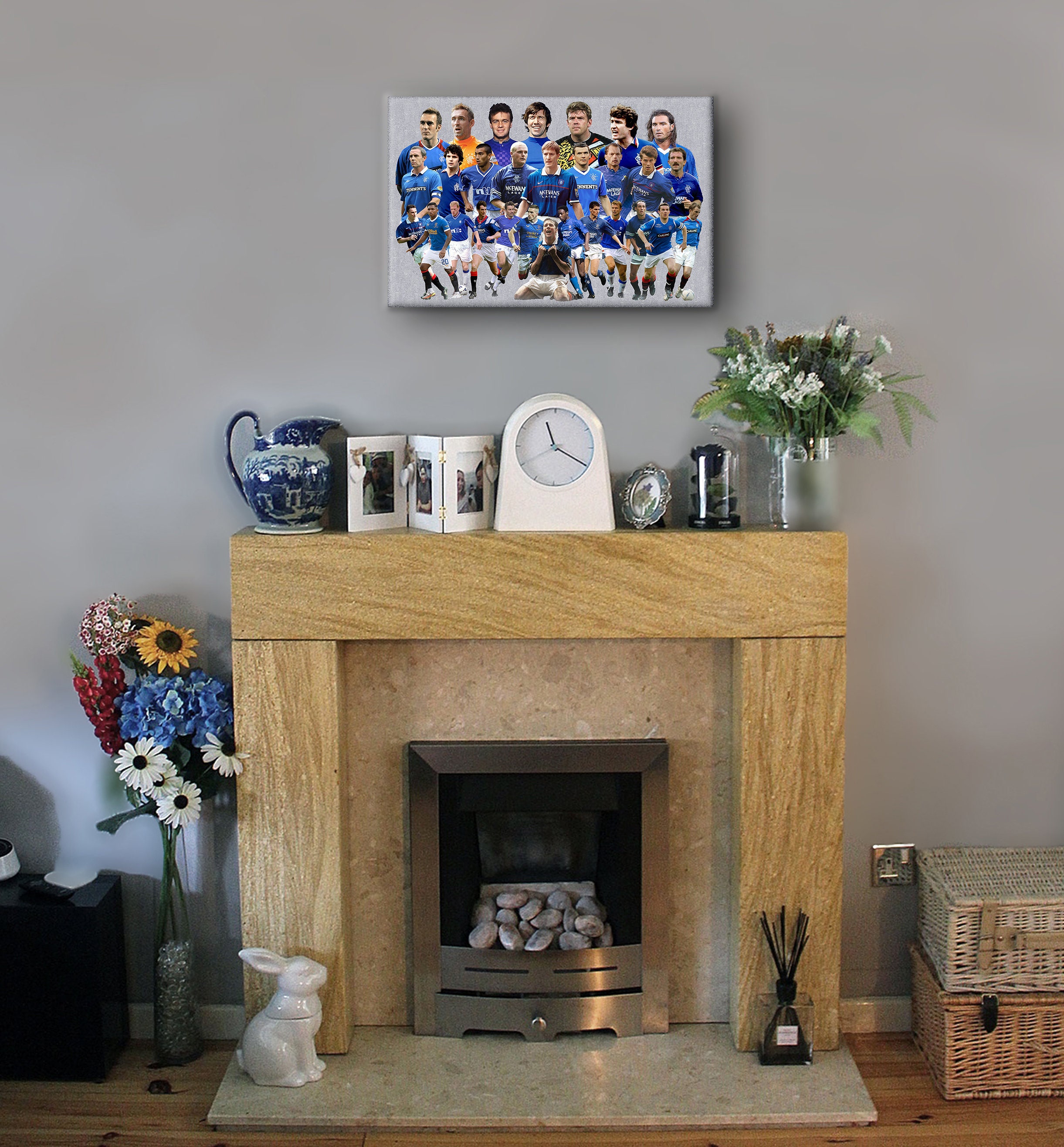 Rangers - Legends of Ibrox Stadium - Wall Hanging Box Canvas - Picture ...