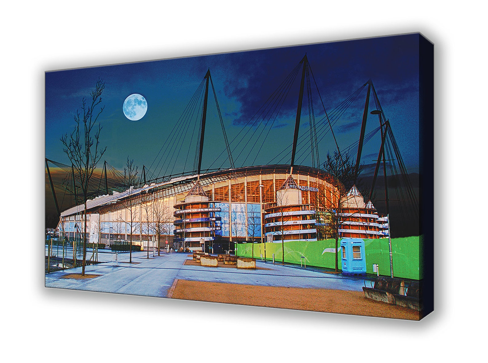 Manchester City FC All Time Legends Wall Hanging Box Canvas Picture ...