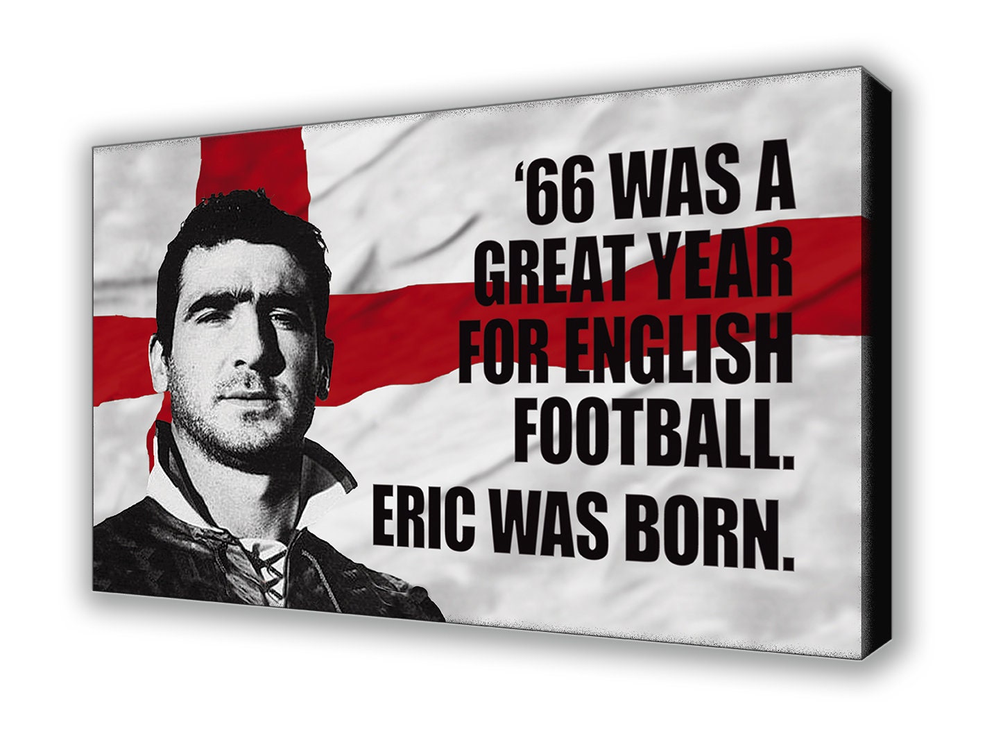 MANCHESTER UNITED, Eric Cantona "7", Wall Canvas, Picture, Print, Art ...