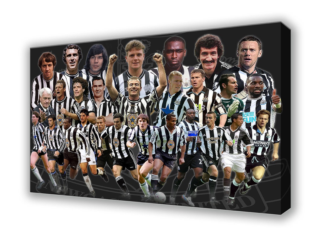 Newcastle United St James' Park Legends Wall Canvas Picture 65 X 41cm ...